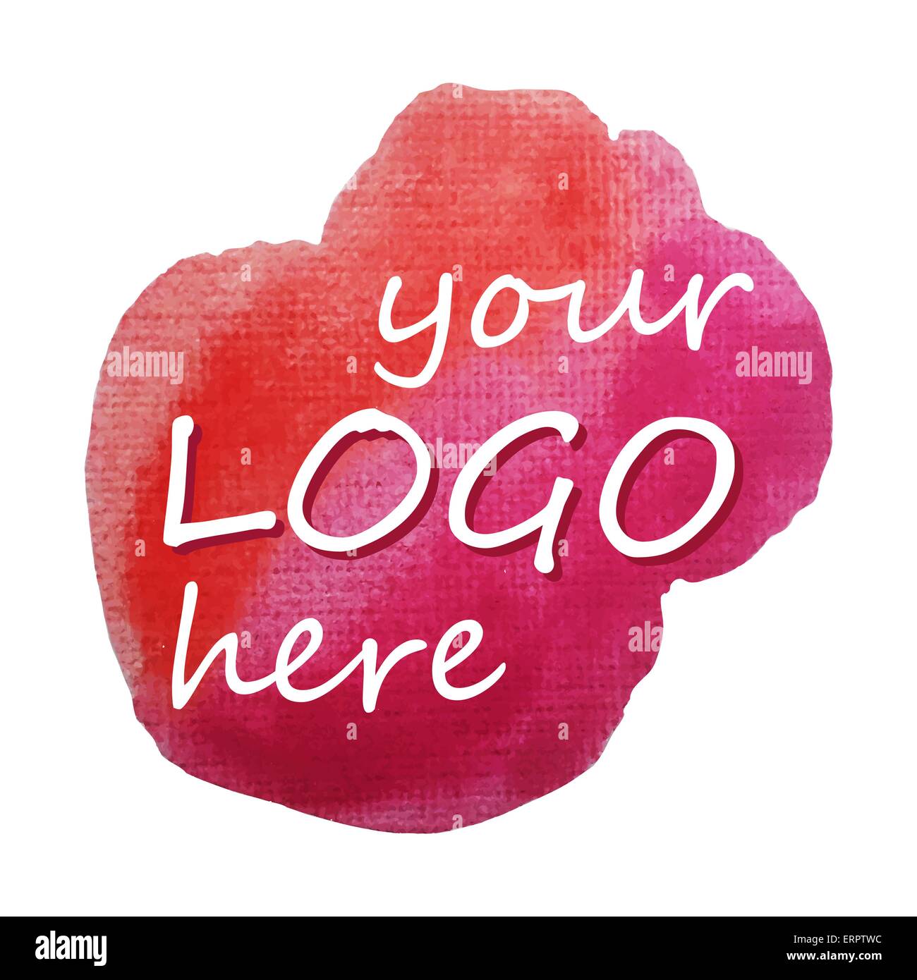 Watercolor red sign for design - Vector Illustration Stock Vector Image ...