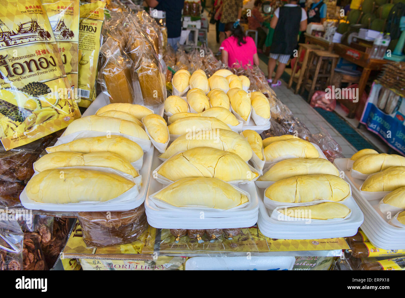 Durian fruit in thailand street hi-res stock photography and images - Alamy