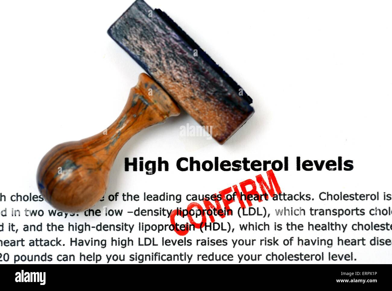 High cholesterol levels Stock Photo - Alamy