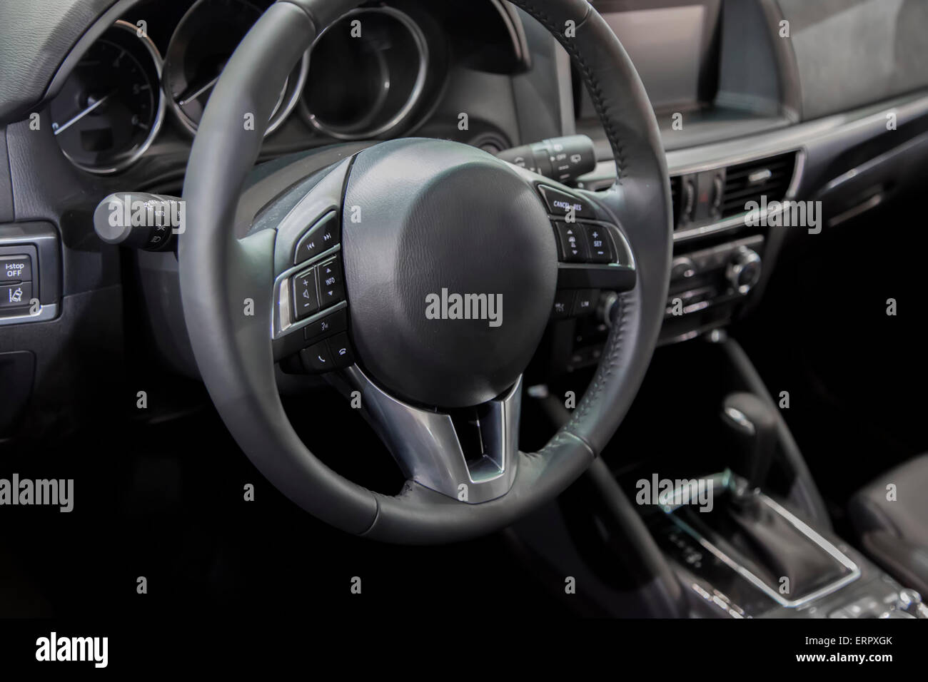 Detail of the car interior Stock Photo - Alamy