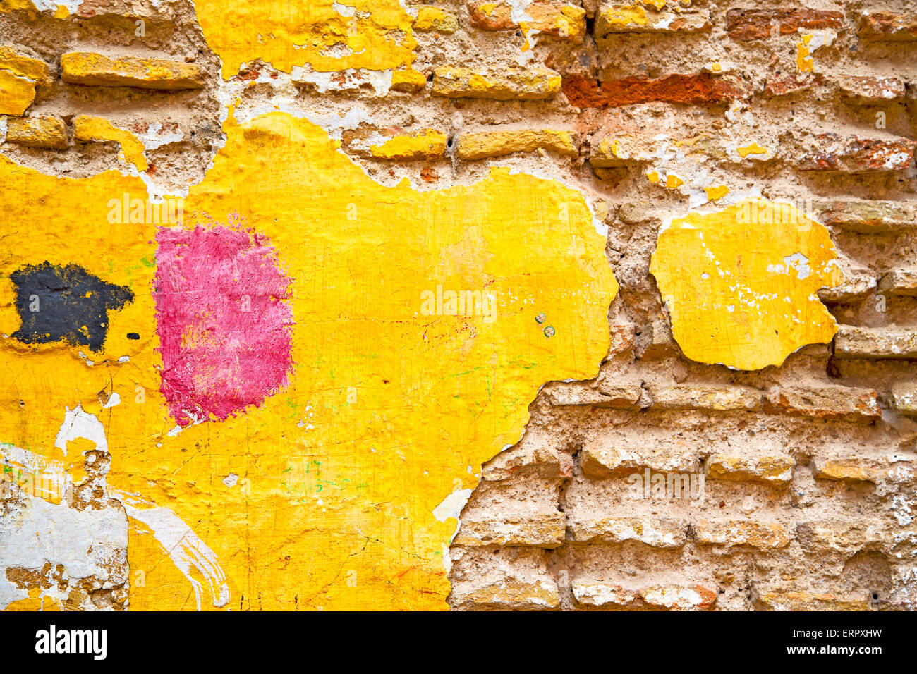texture wall in africa morocco the old brick construction concrete ...