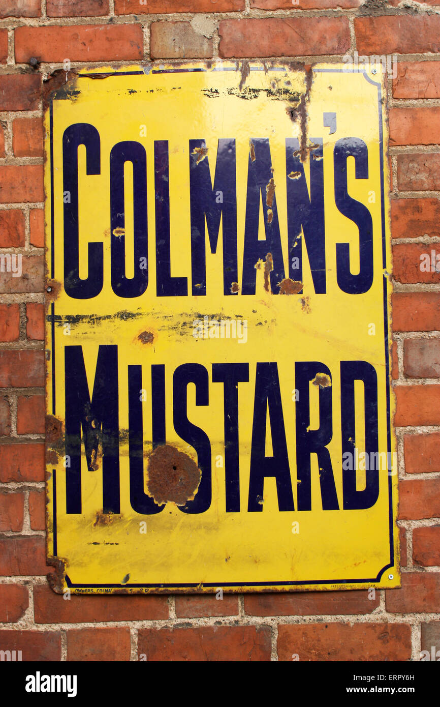 Colman's mustard sign hi-res stock photography and images - Alamy