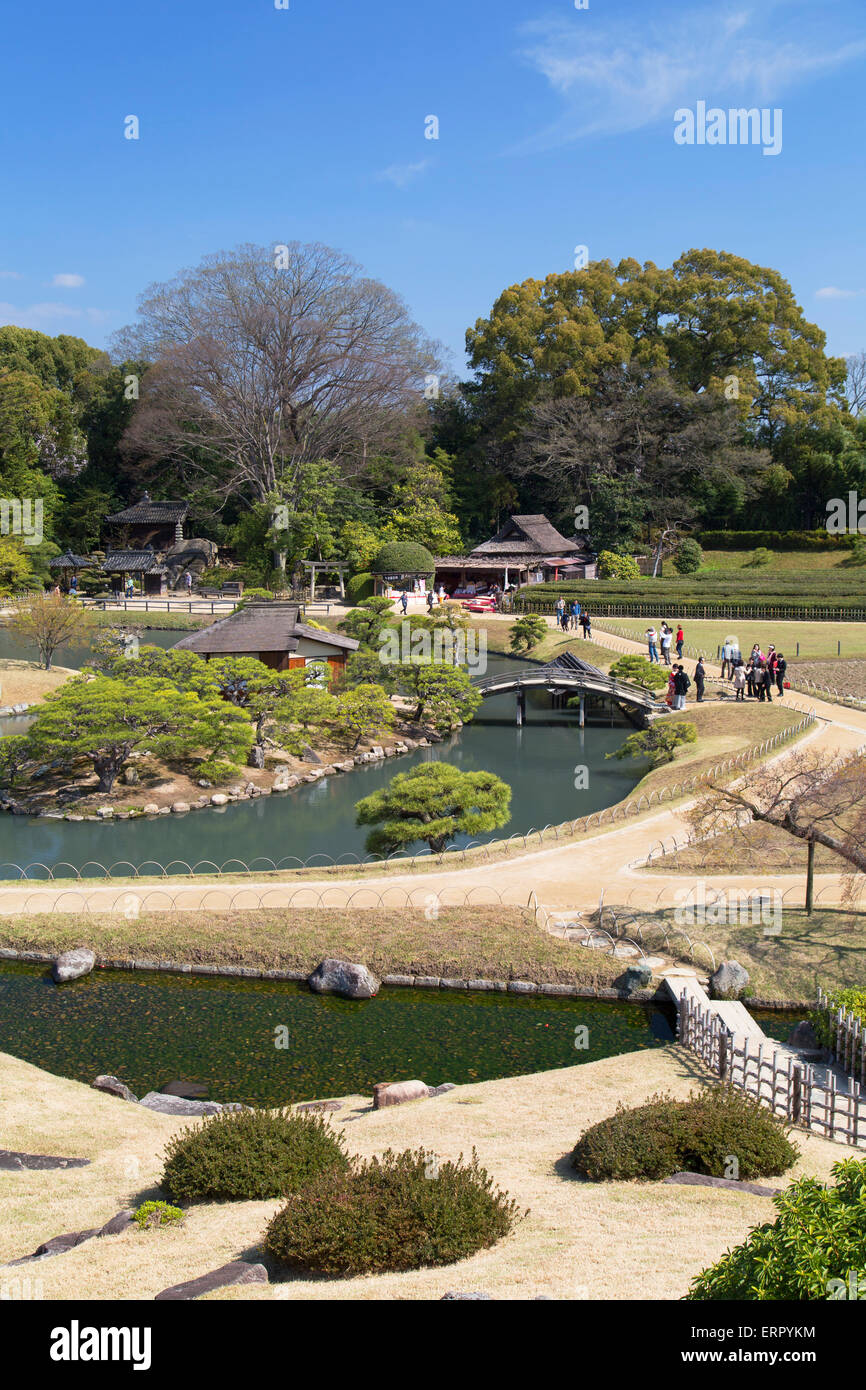View of Koraku-en Garden, Okayama, Okayama Prefecture, Japan Stock ...