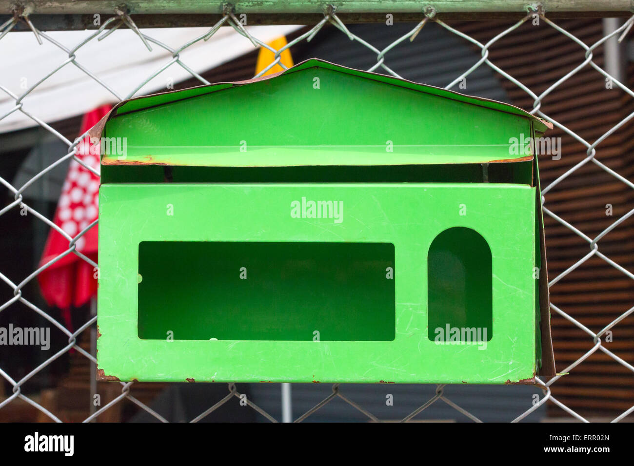 green mail box Stock Photo - Alamy