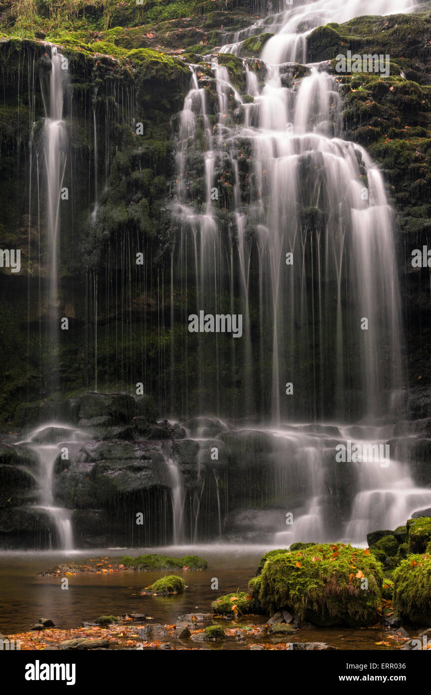 The spectacular waterfall called Scaleber Force near Settle in the ...