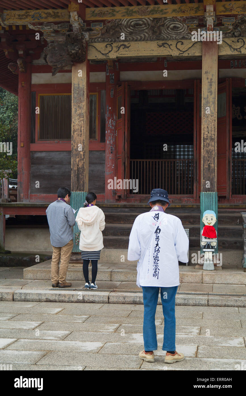 Pilgrim at Yashima-ji, Takamatsu, Shikoku, Japan Stock Photo - Alamy
