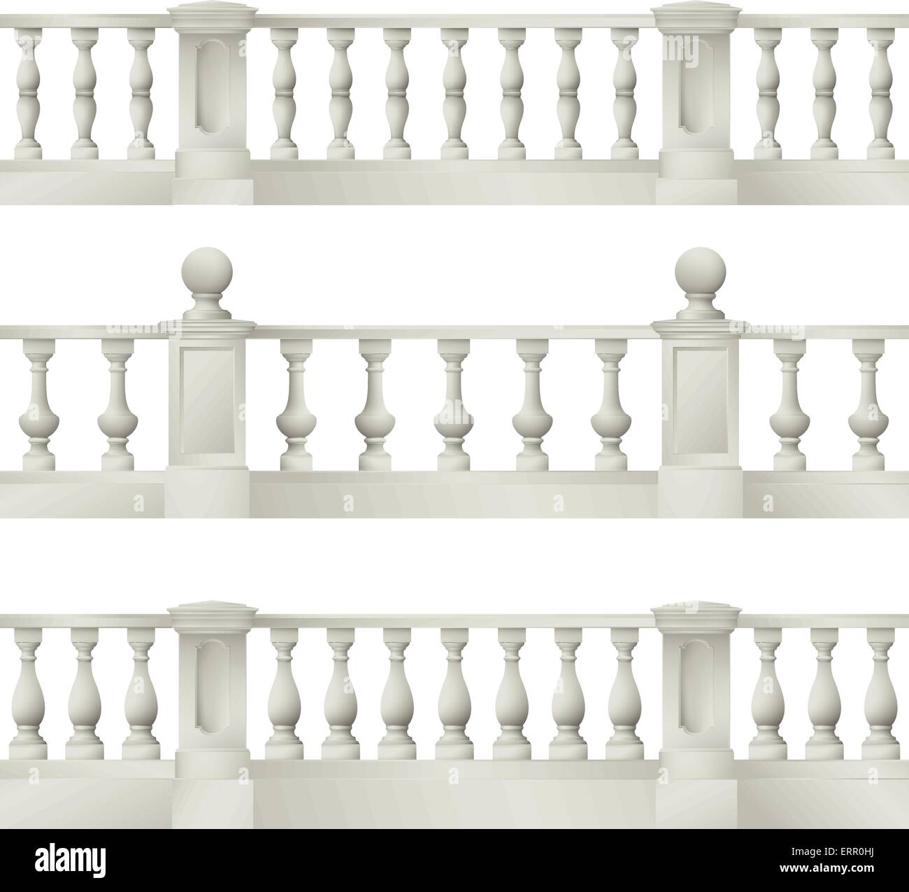Outdoor and park elements : balustrade , decorative vase ,set of ...