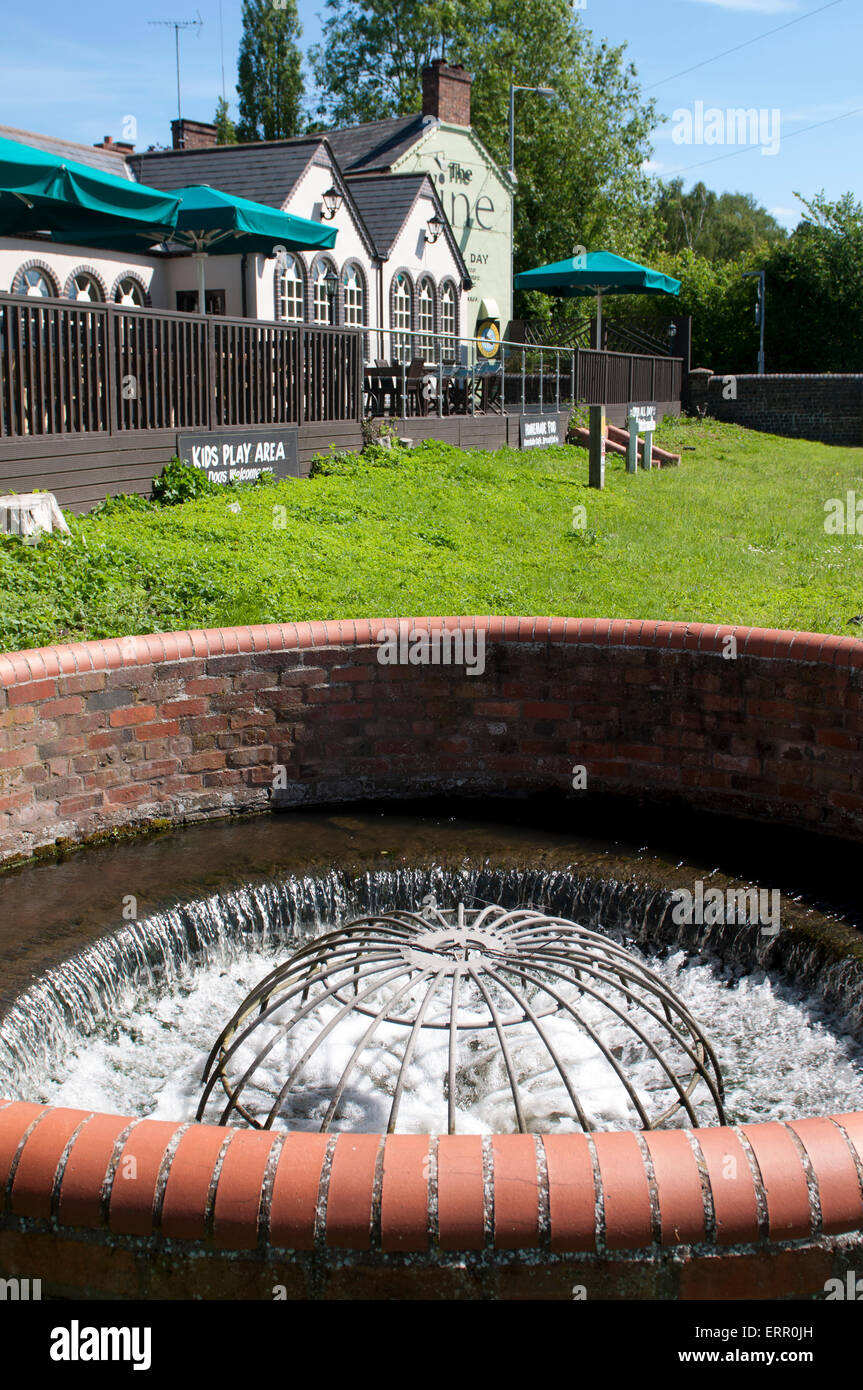 The canal overflow at Kinver Lock, Staffordshire, England, UK Stock ...