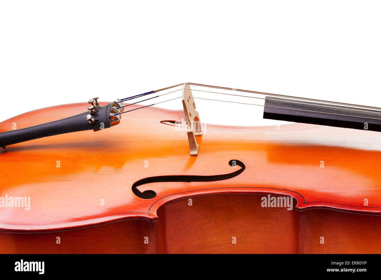 Close-up of cello fragment with bridge and F-holes Stock Photo - Alamy