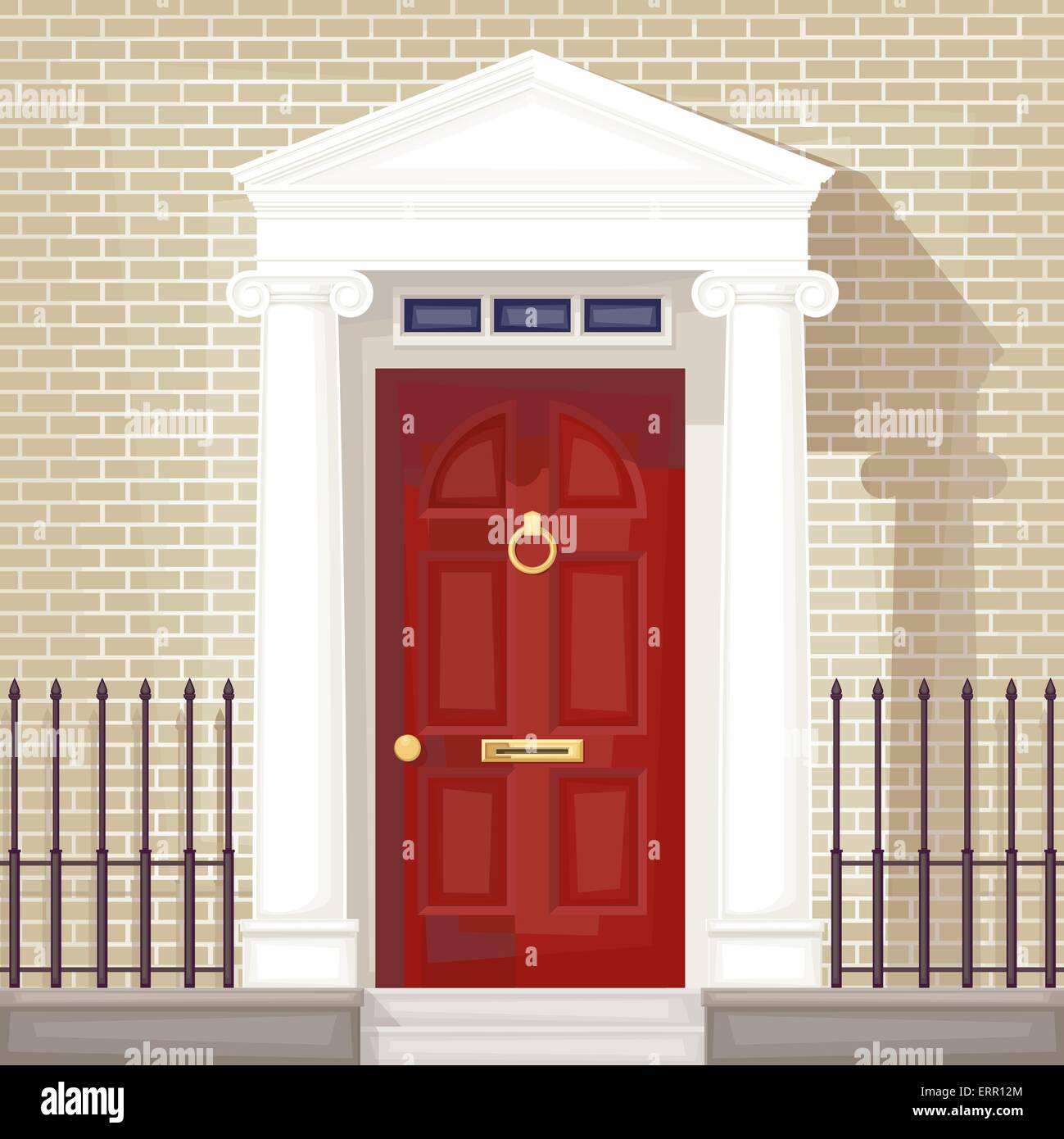 classic style front door Stock Vector Image & Art - Alamy