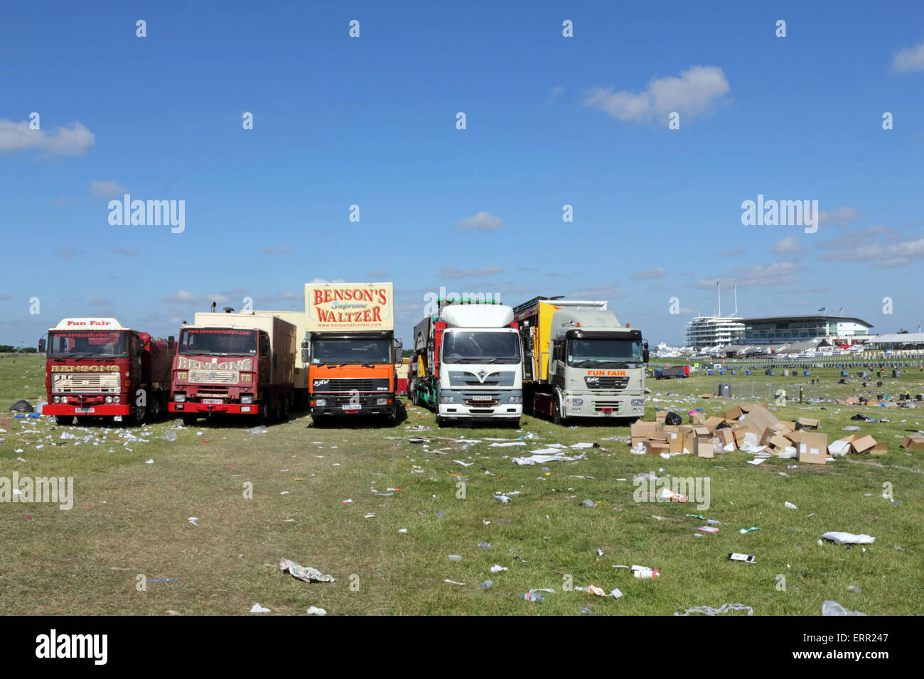 Epsom Downs, Surrey, UK. 7th June, 2015. What the Queen doesn't see! As ...
