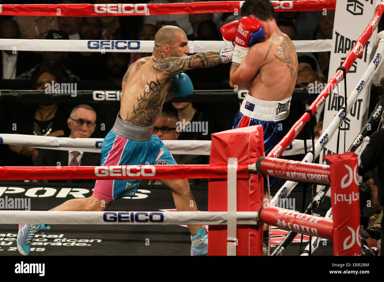 Brooklyn, New York, USA. 6th June, 2015. MIGUEL COTTO and DANIEL GEALE ...