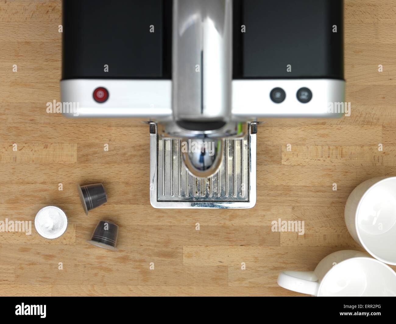 A close up shot of an espresso coffee machine Stock Photo - Alamy