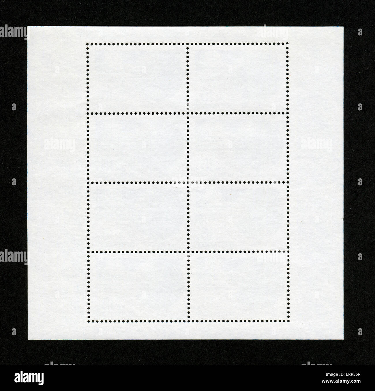 The reverse side of a postage stamp Stock Photo - Alamy