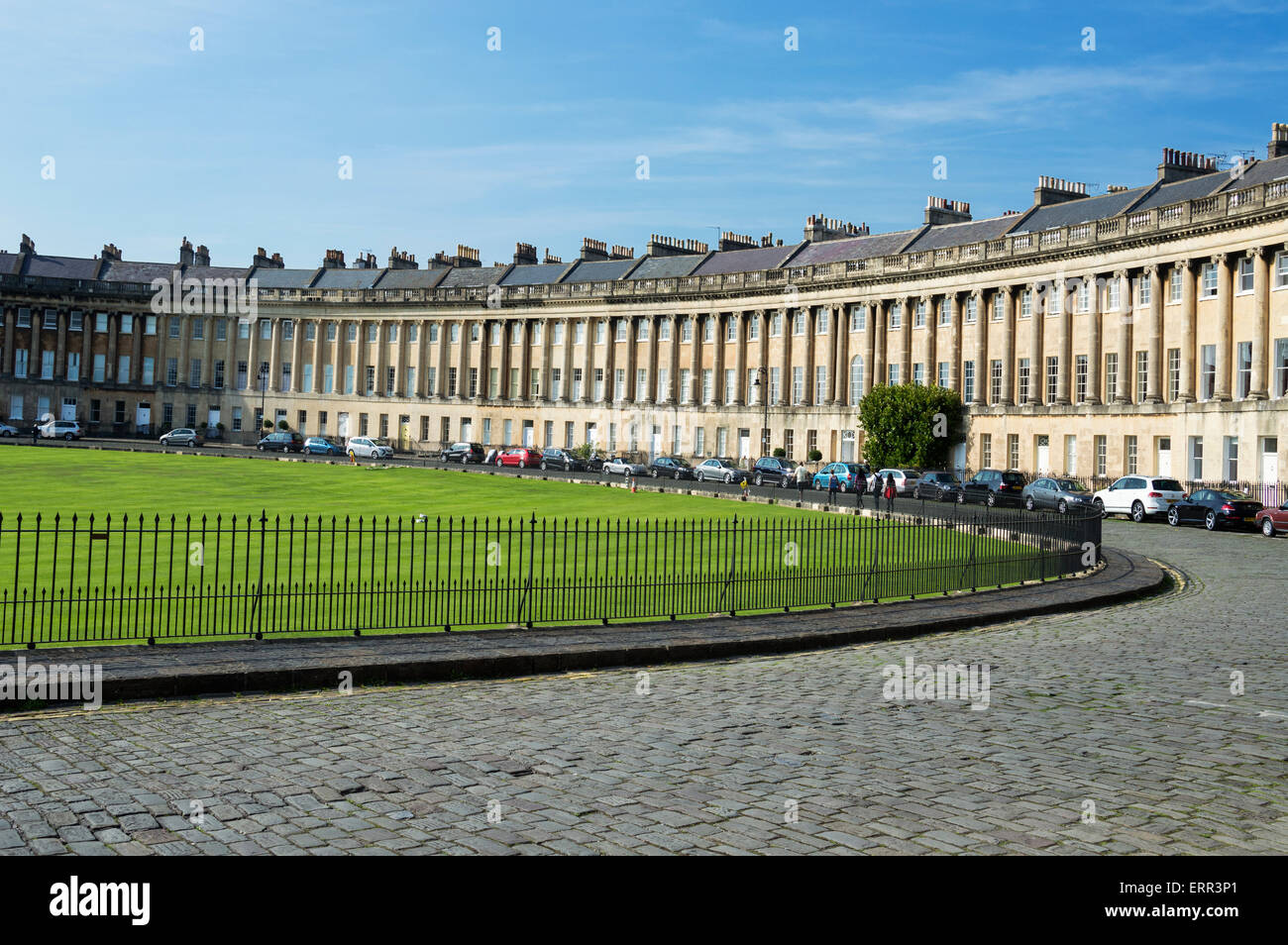 Bath, Royal Crescent, city centre, Georgian; architecture; Somerset, UK ...