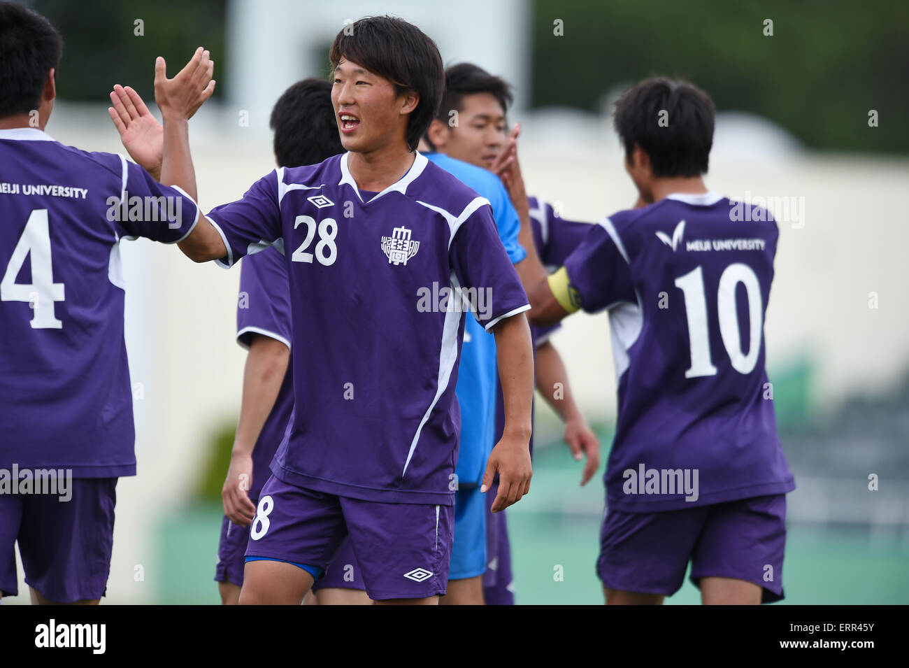 Tokyo, Japan. 6th June, 2015. Meiji University team group Football ...