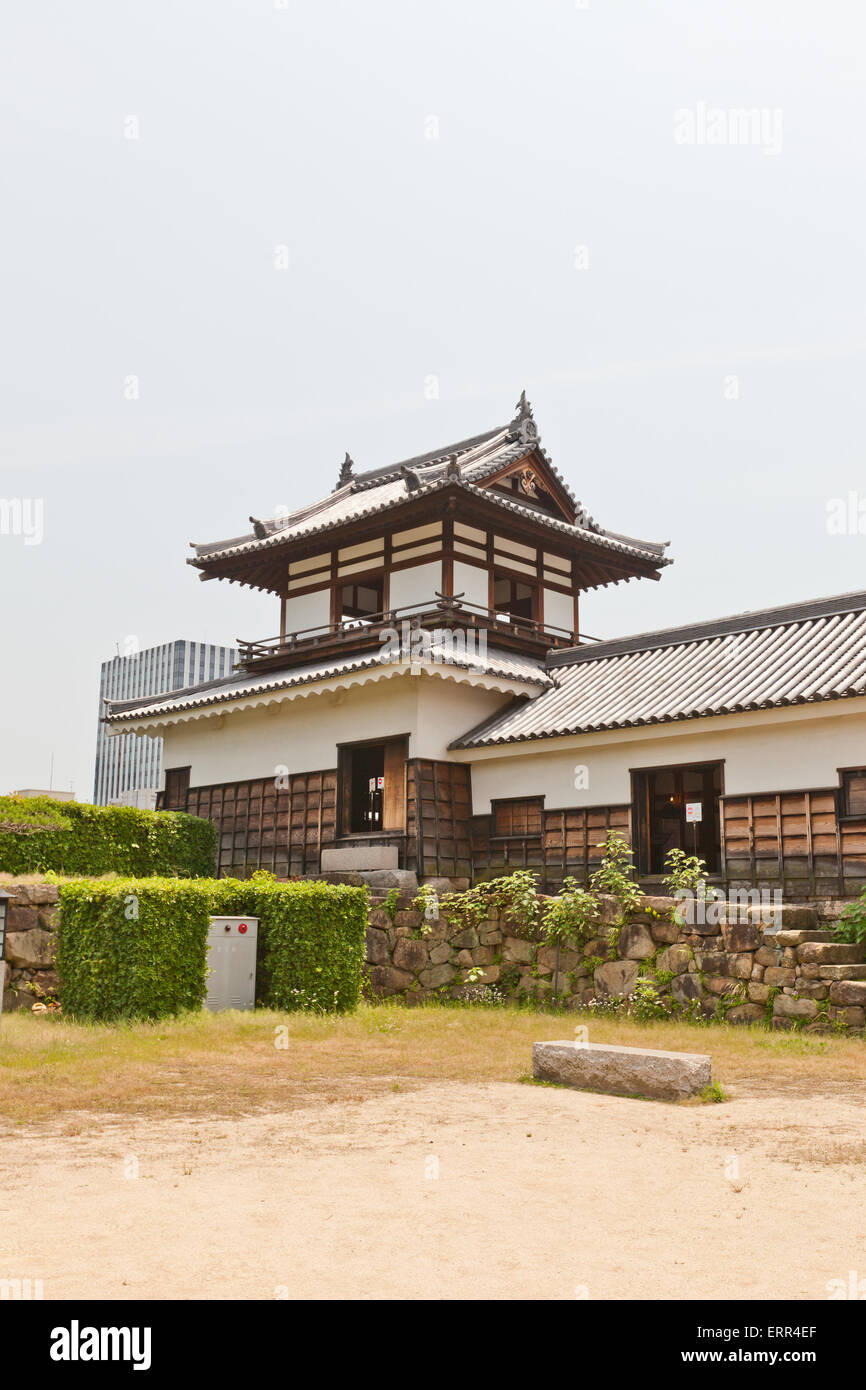 Inner view of Taiko Yagura turret of Hiroshima Castle (nickname Carp ...