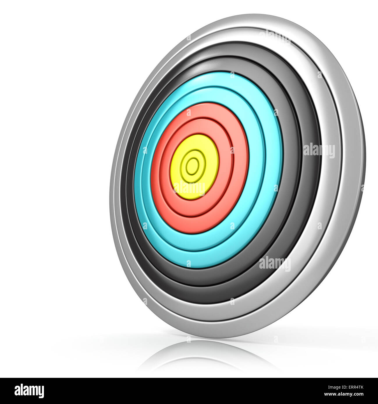 Archery target, isolated on white background. Side view Stock Photo - Alamy
