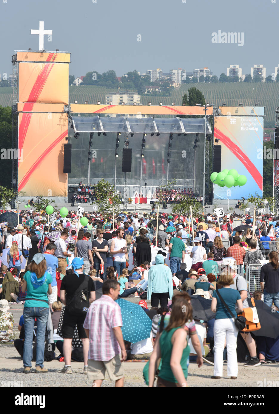 Stuttgart, Germany. 07th June, 2015. Around 100,000 people attend the ...