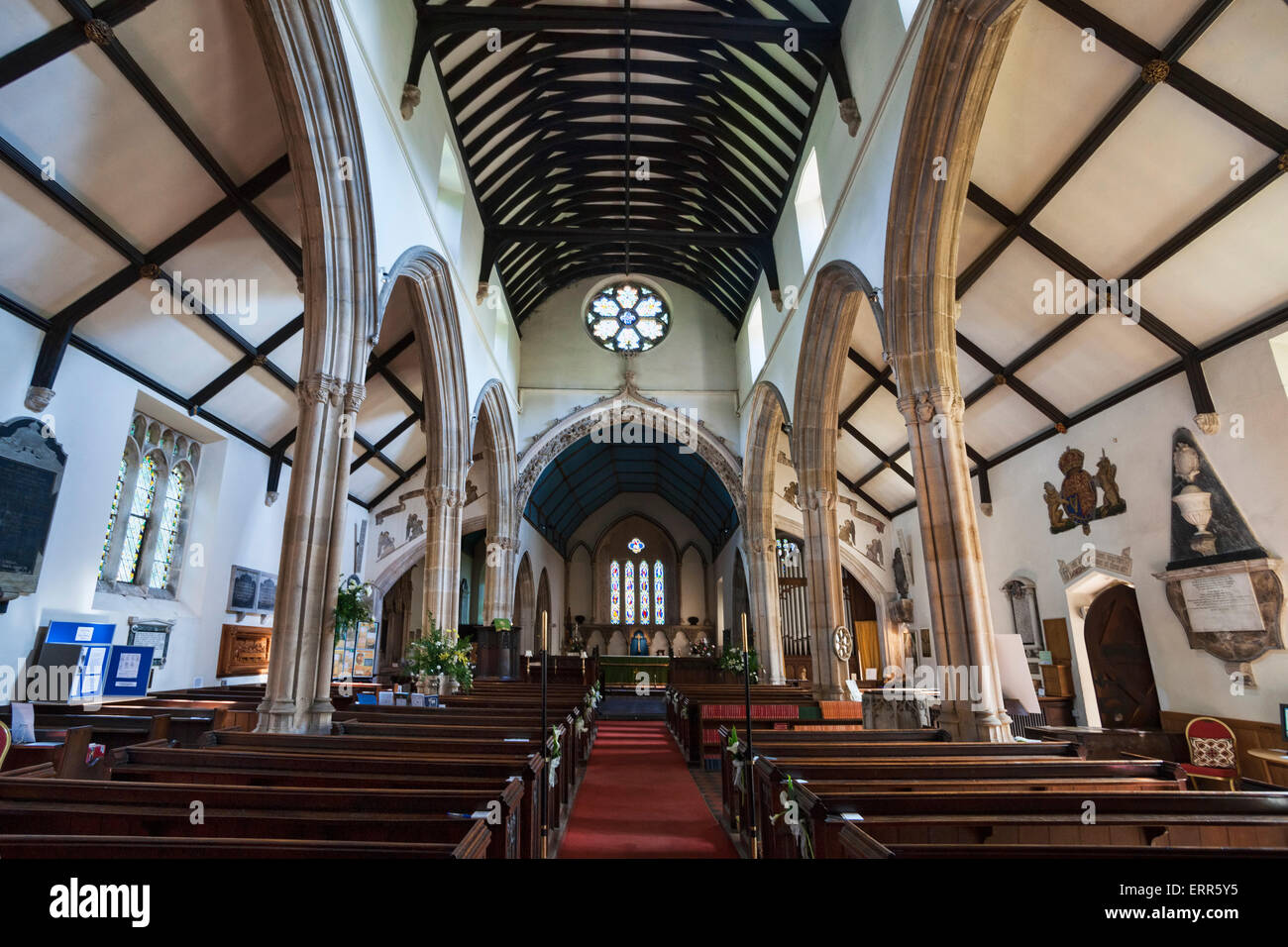 Castle Combe, church interior, Wiltshire, England UK Stock Photo - Alamy