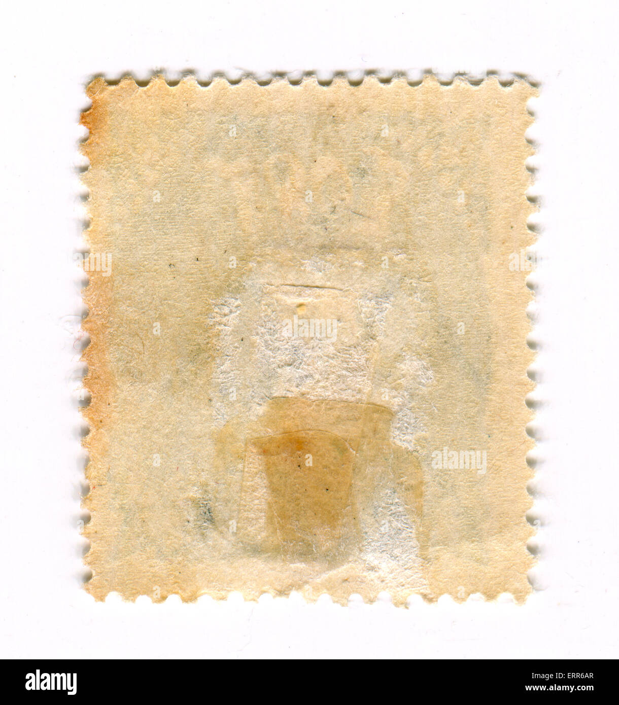 The reverse side of a postage stamp Stock Photo - Alamy