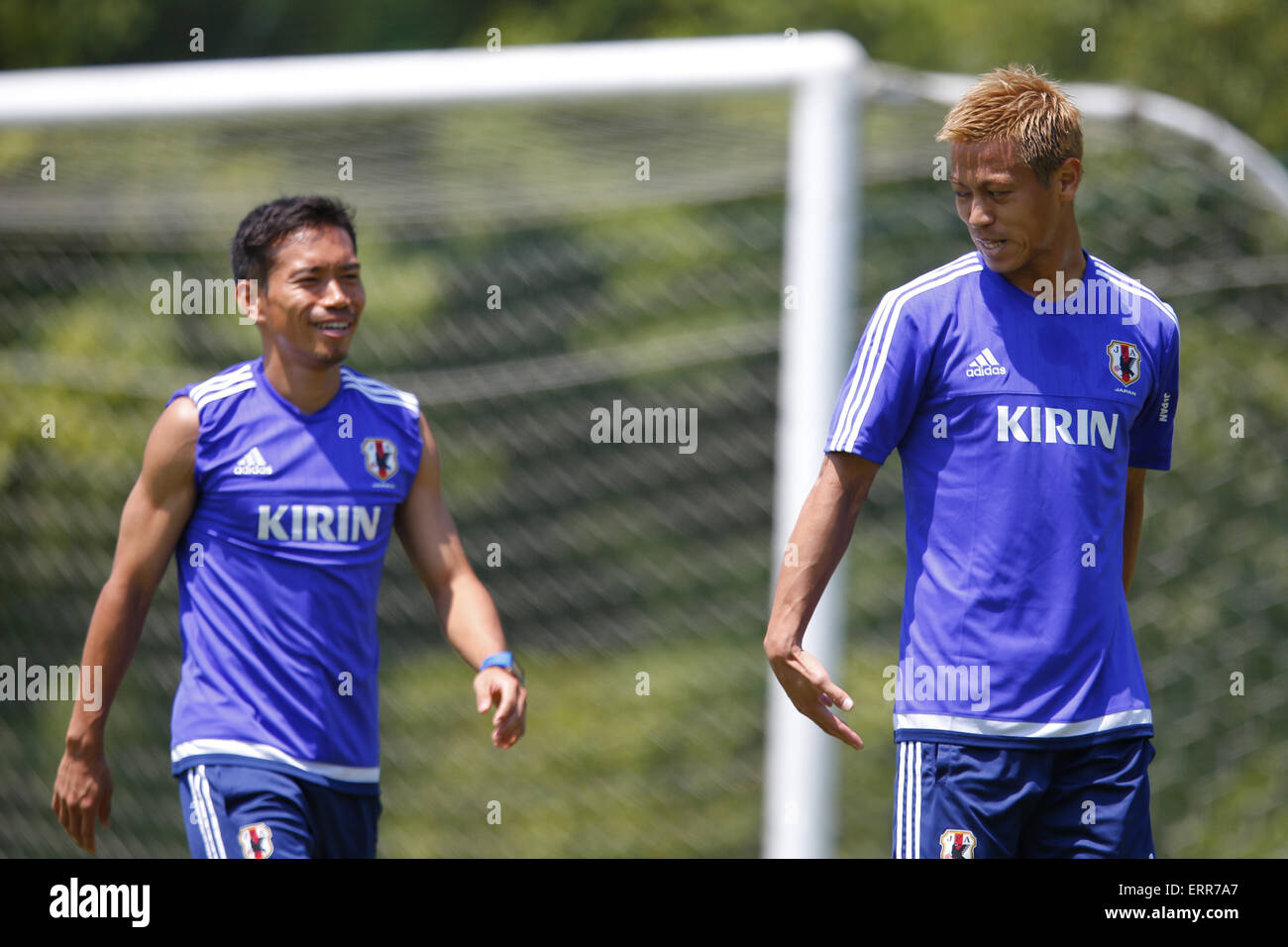 Akitsu Soccer Stadium, Chiba, Japan. 7th May, 2015. (L-R) Yuto Nagatomo ...