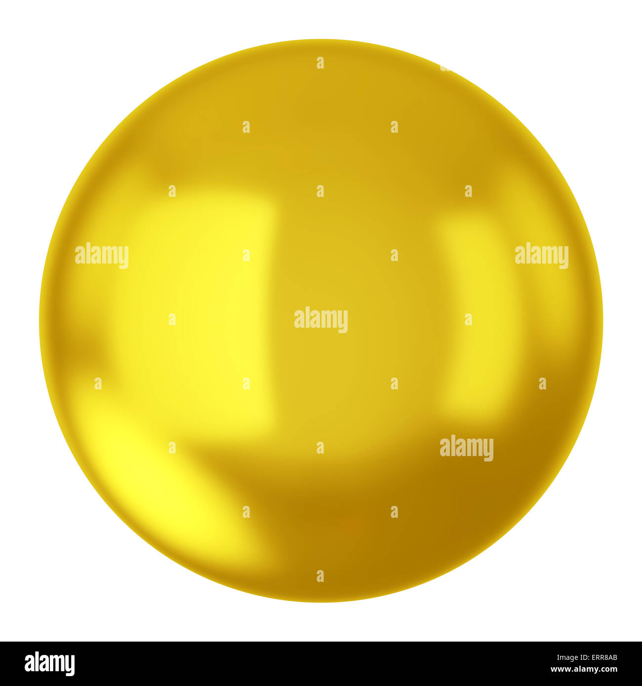 3D rendering of the golden ball Stock Photo - Alamy