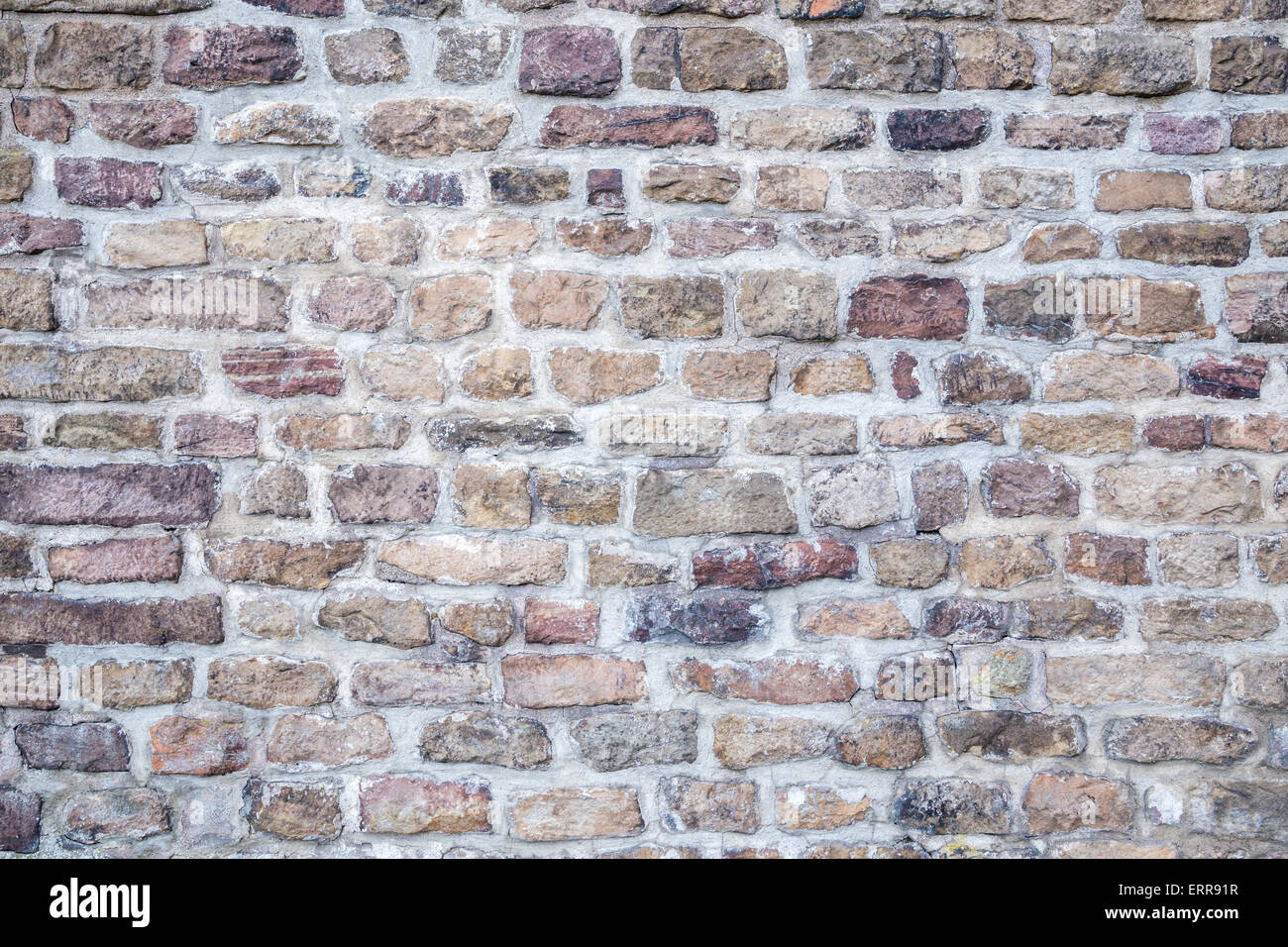 Ancient Colorful Wall with Bricks of Different Sizes and Colors Stock ...