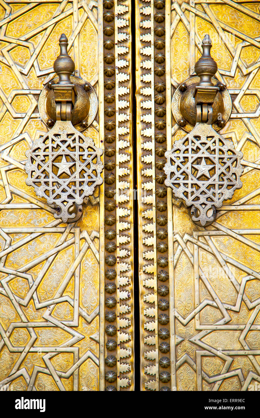 metal brown morocco in africa the old wood facade home and rusty safe ...