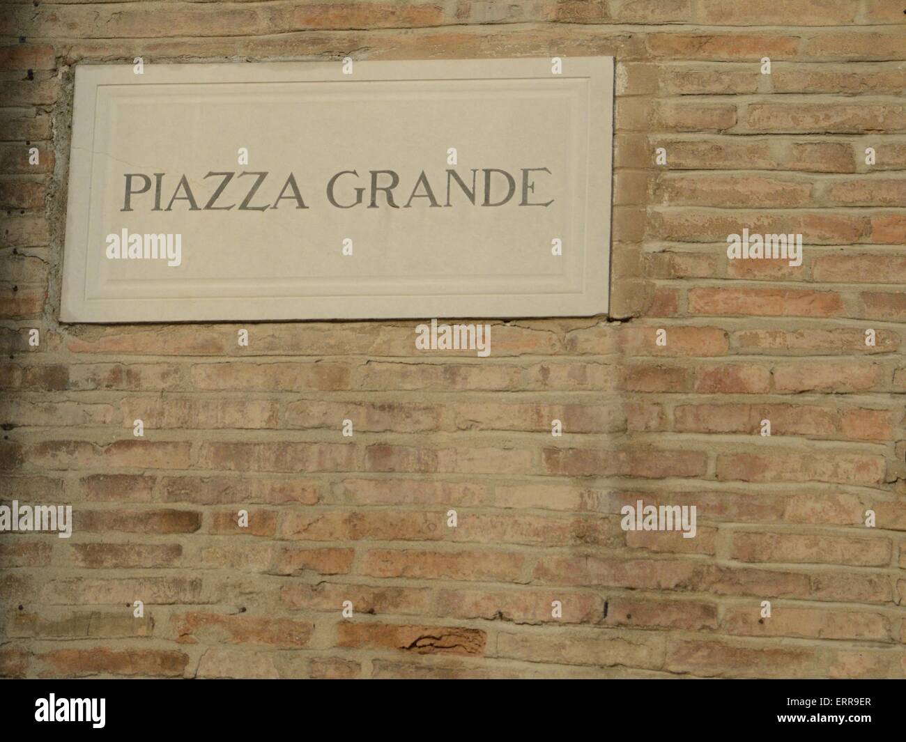 Big Square Piazza Grande Stock Photo - Alamy