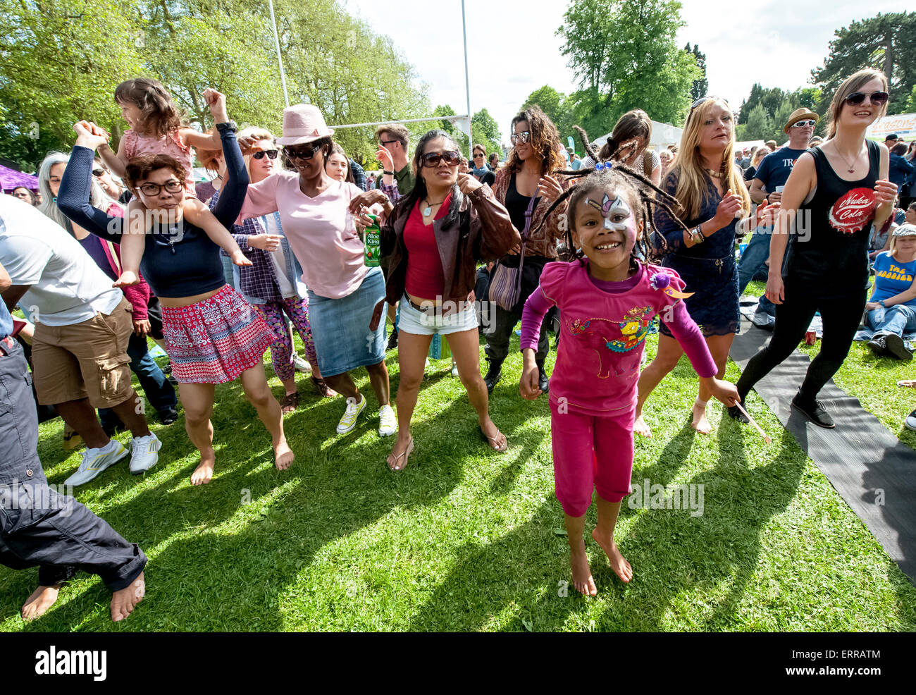 Exeter, UK. 06th June, 2015. The crowd dancing to Helele at Exeter ...