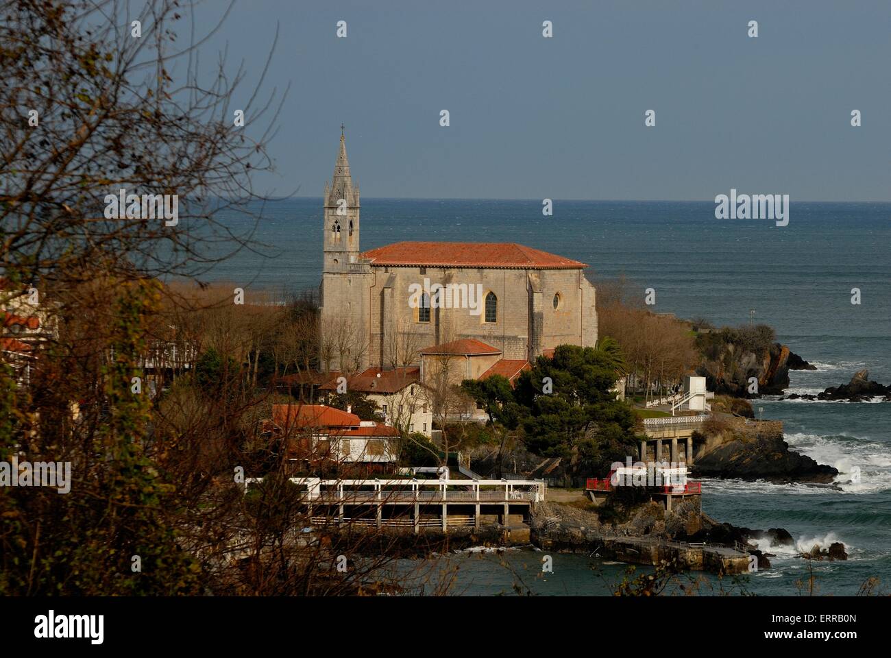 Church near the sea Stock Photo - Alamy