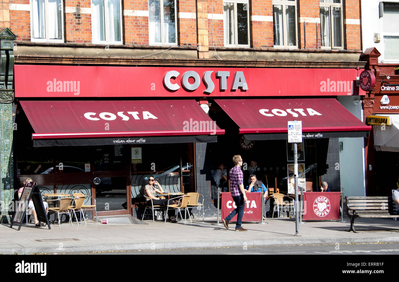 Costa Coffee cafe shop sunshine outside sitting Stock Photo - Alamy