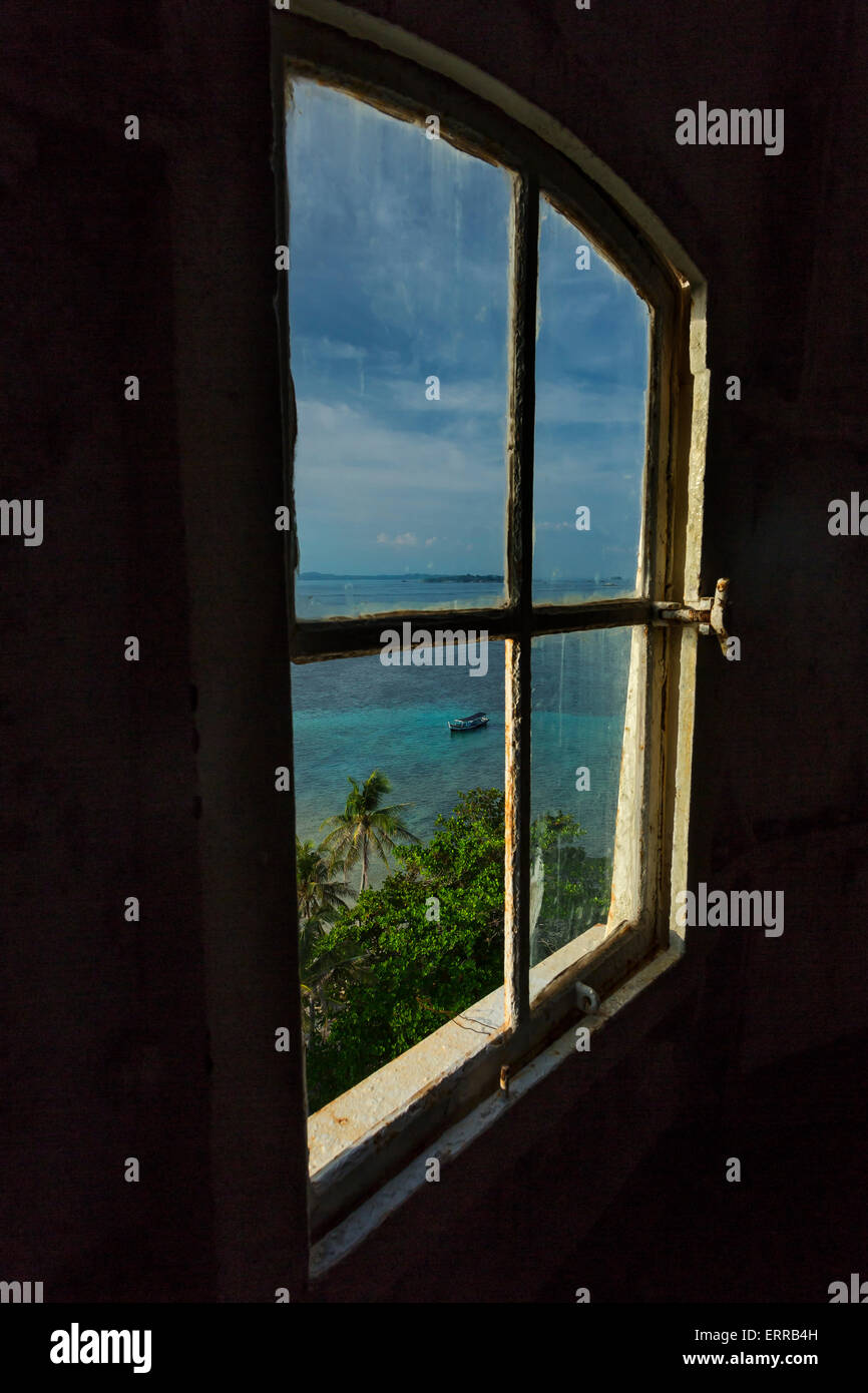 Island view from lighthouse Stock Photo - Alamy
