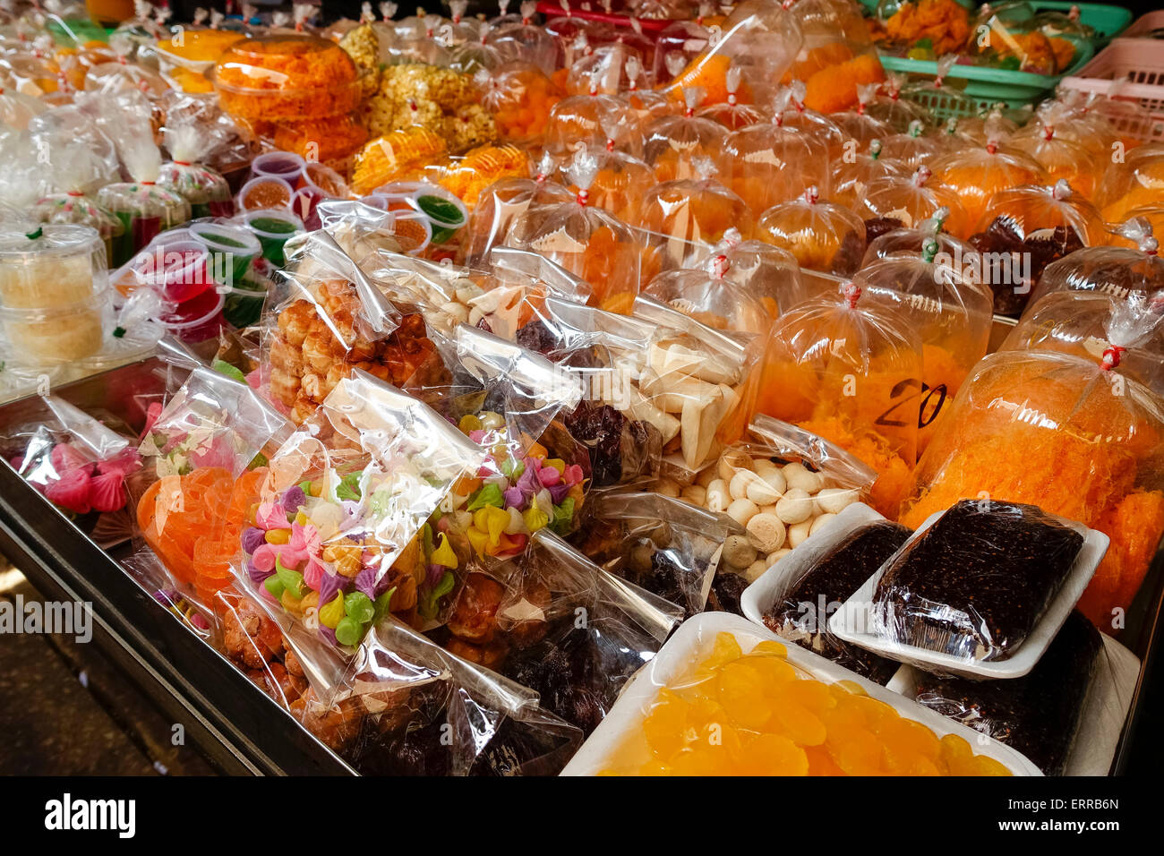 Offer from Thai food on the Talad Rom Hoop market in Bangkok, Thailand ...