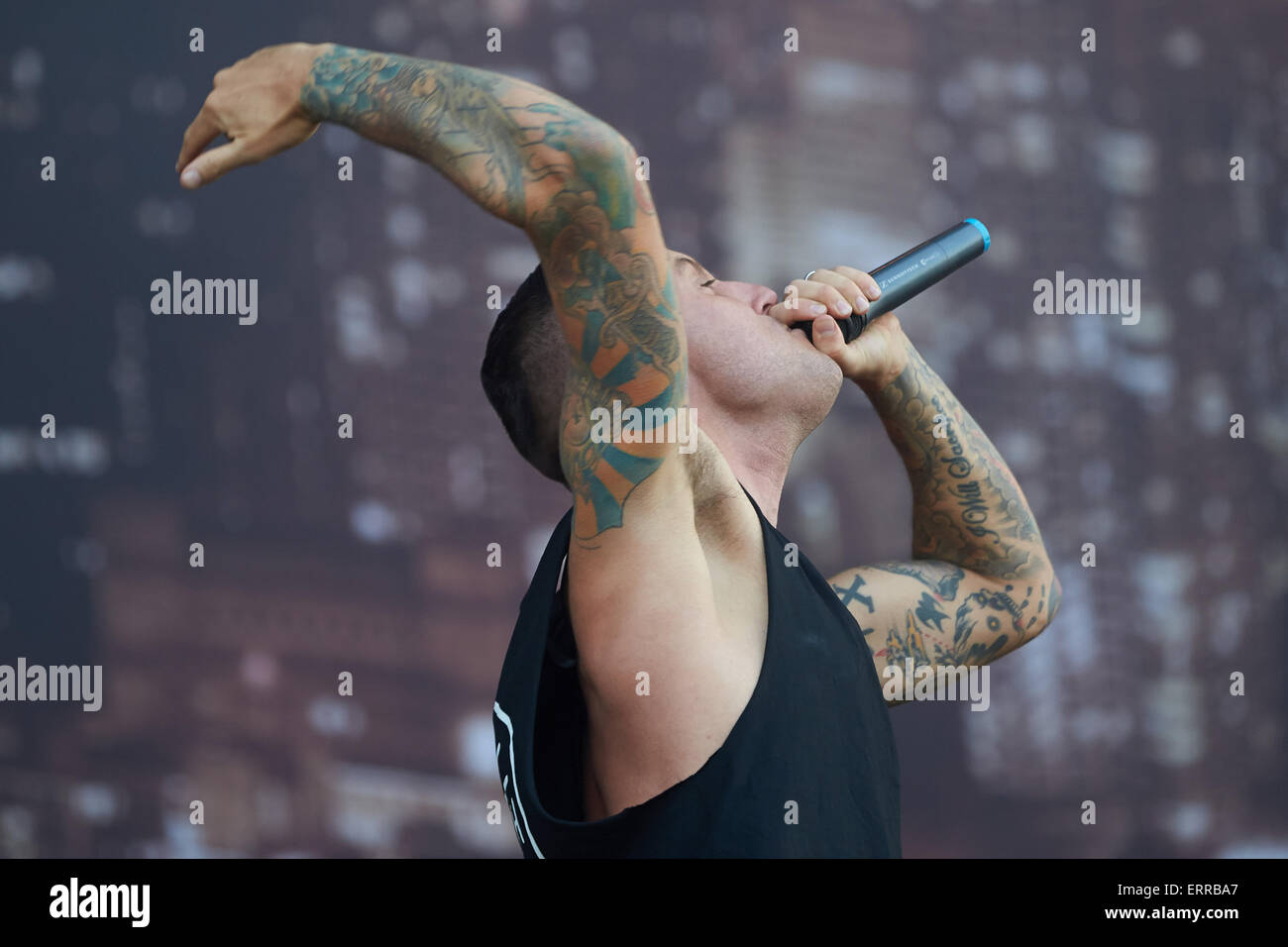 Mendig, Germany. 07th June, 2015. Winston McCall, singer in the ...