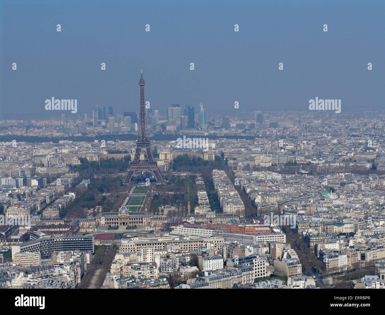 Paris from the sky Stock Photo - Alamy