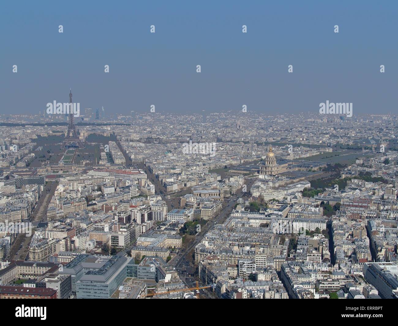 Paris from the sky Stock Photo - Alamy