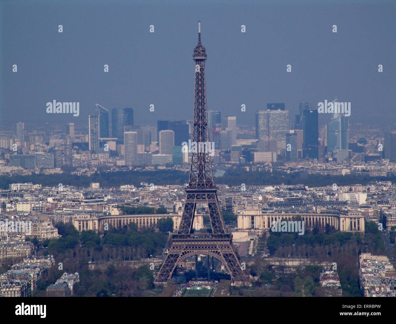 Paris from the sky Stock Photo - Alamy