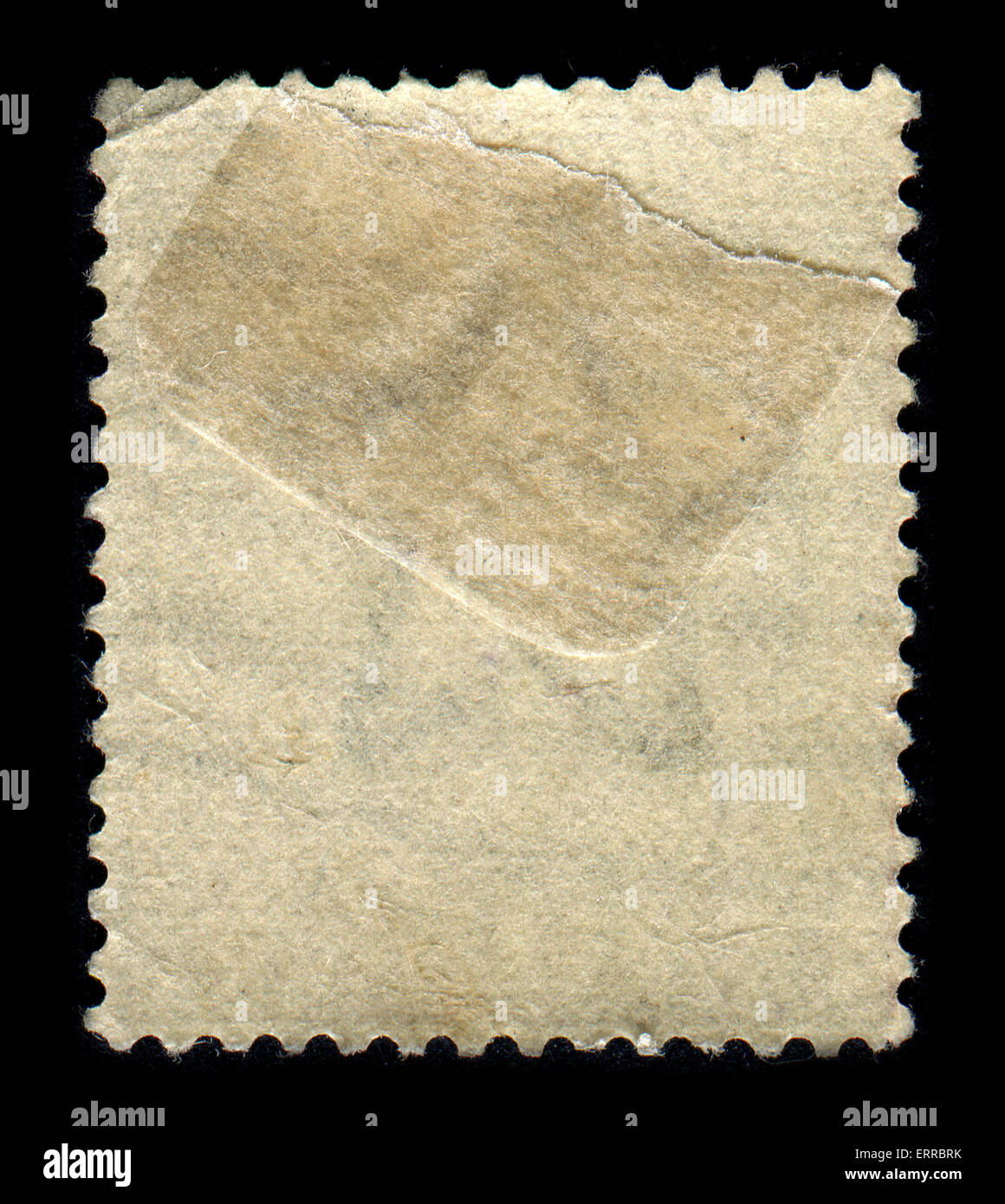 The reverse side of a postage stamp Stock Photo - Alamy