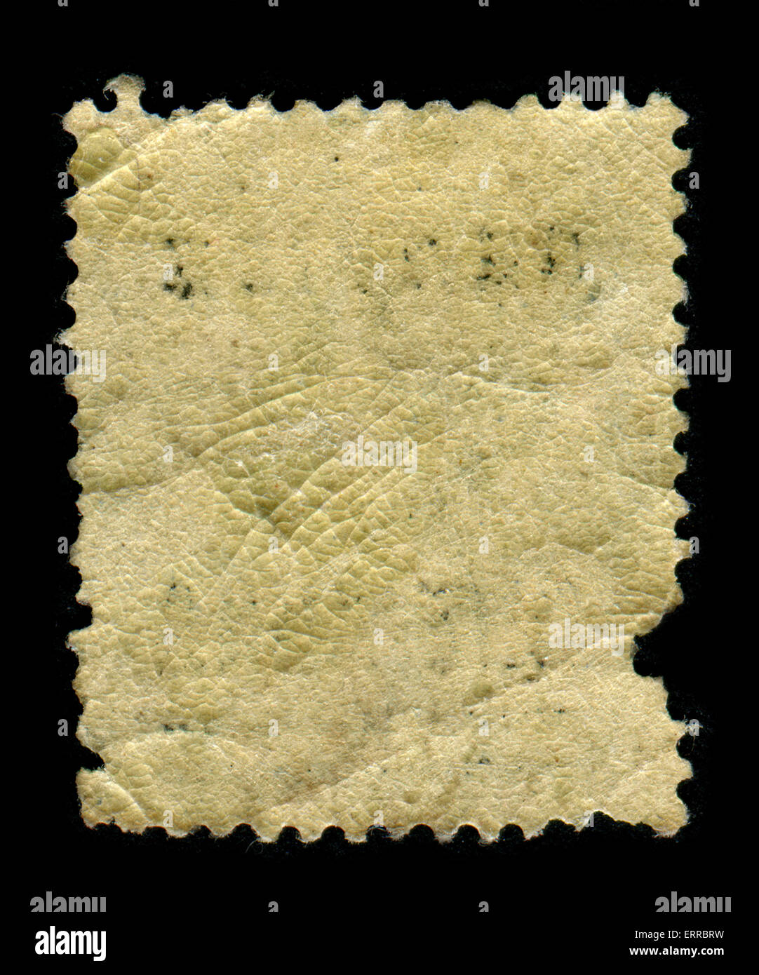 The reverse side of a postage stamp Stock Photo - Alamy