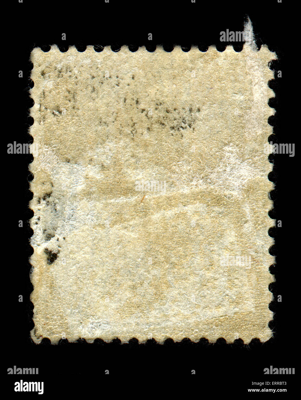 The reverse side of a postage stamp Stock Photo - Alamy
