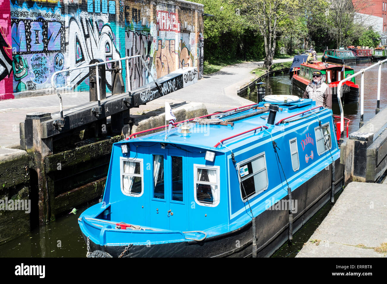 Canal in Hackney Wick, London, United Kingdom Stock Photo - Alamy