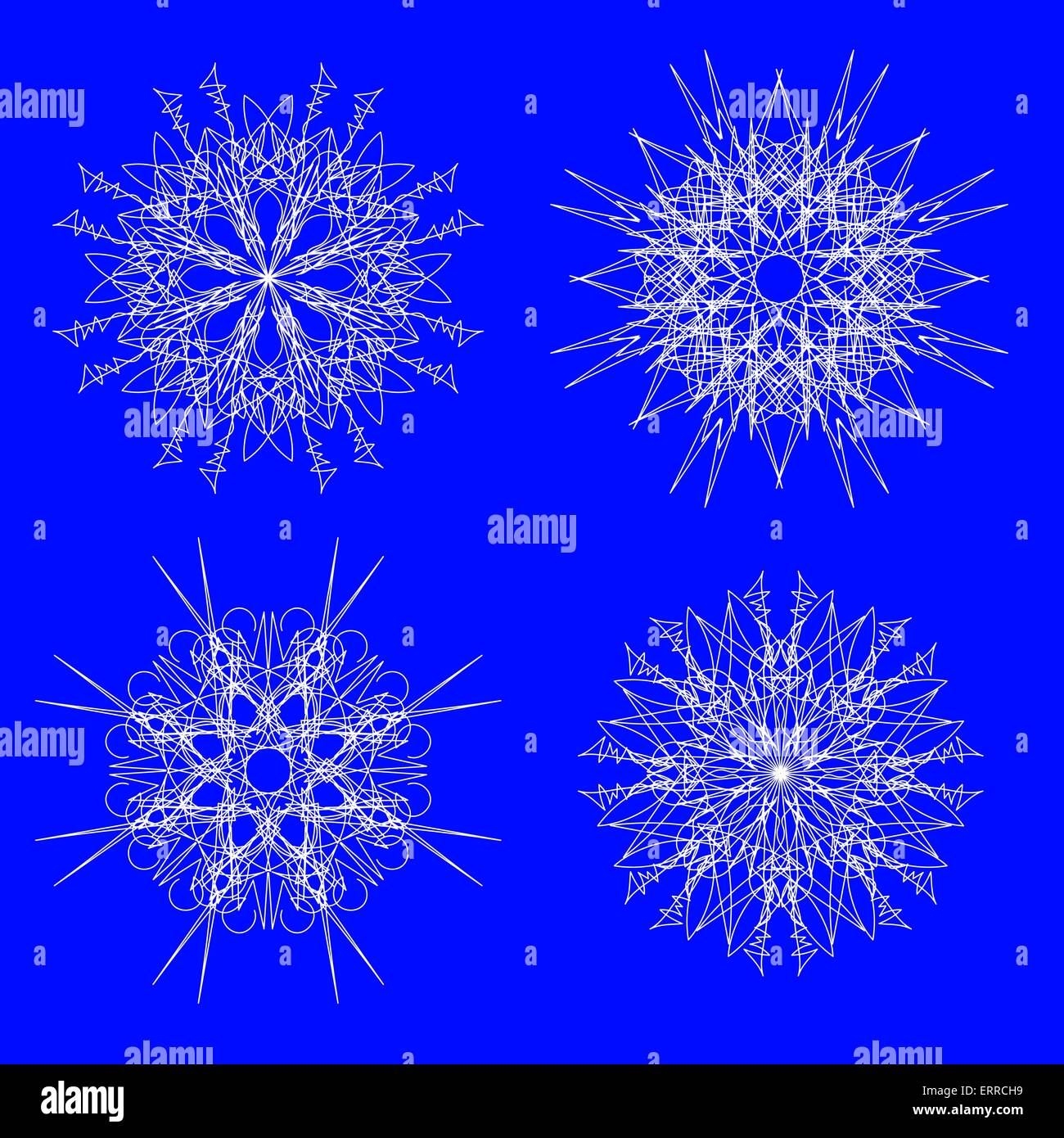 Set of Snow Flakes Stock Vector Image & Art - Alamy