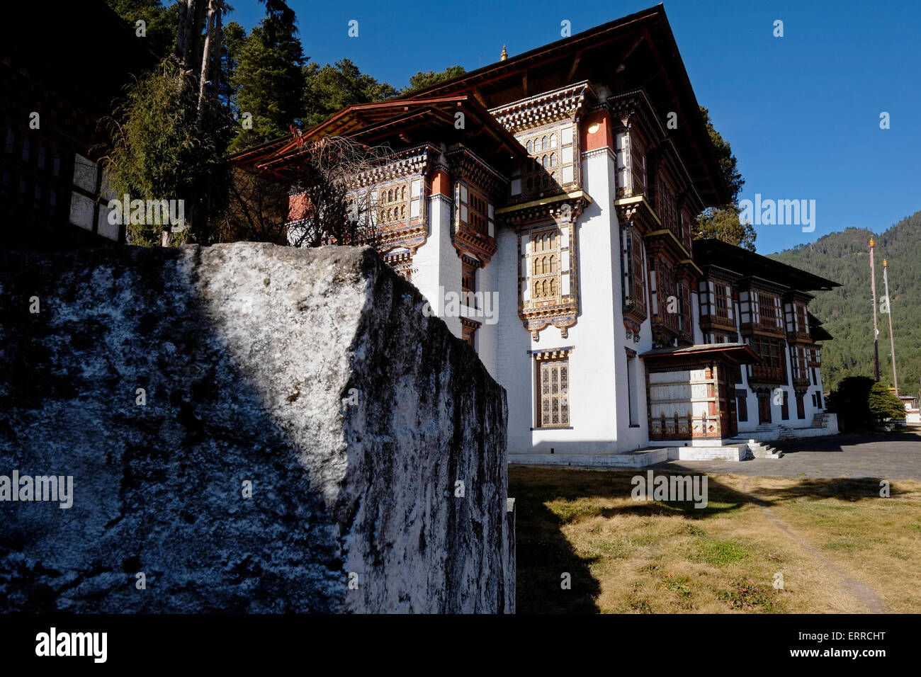 The Buddhist Kurjey Lhakhang monastery which consists of three large ...