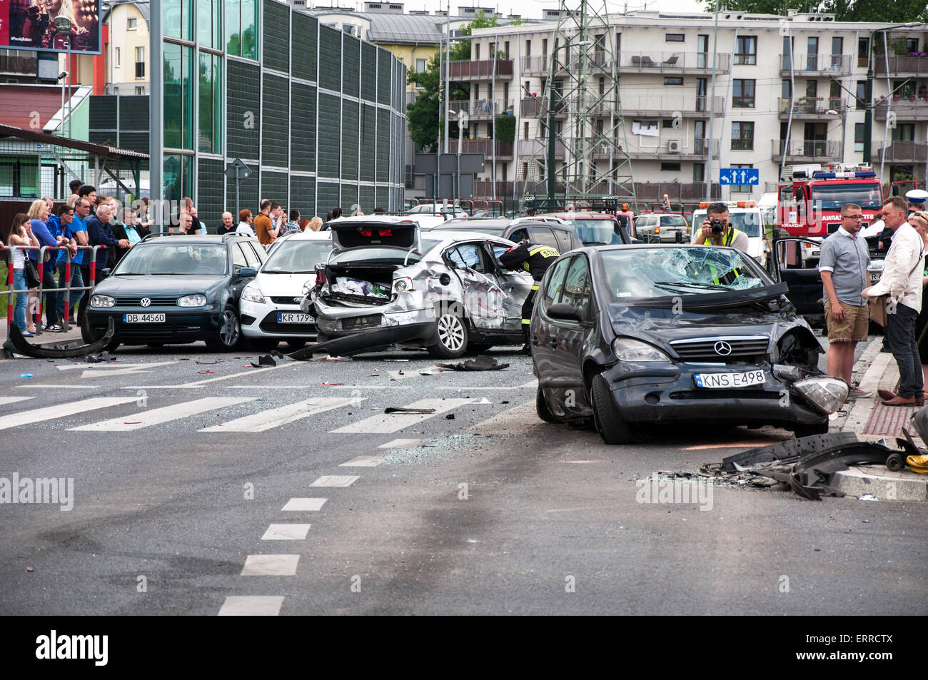 Crash between two cars hi-res stock photography and images - Alamy