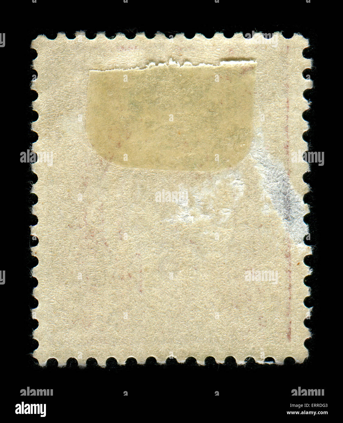 The reverse side of a postage stamp Stock Photo - Alamy