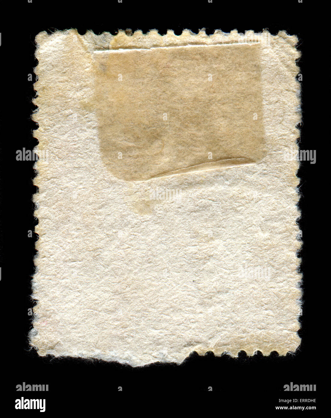 The reverse side of a postage stamp Stock Photo - Alamy