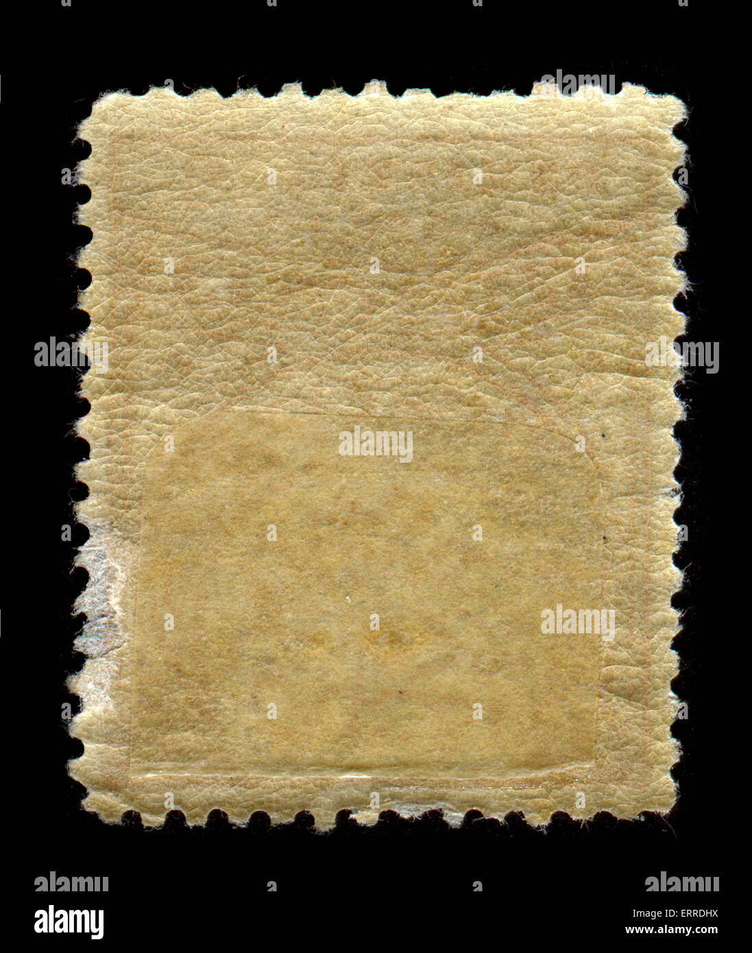The reverse side of a postage stamp Stock Photo - Alamy