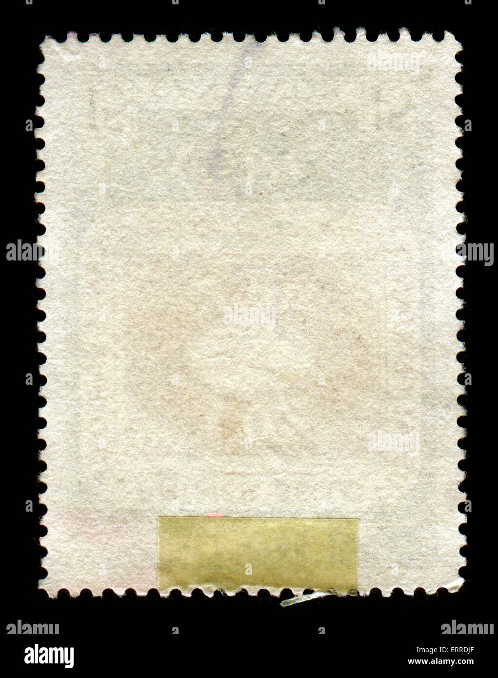 The reverse side of a postage stamp Stock Photo - Alamy